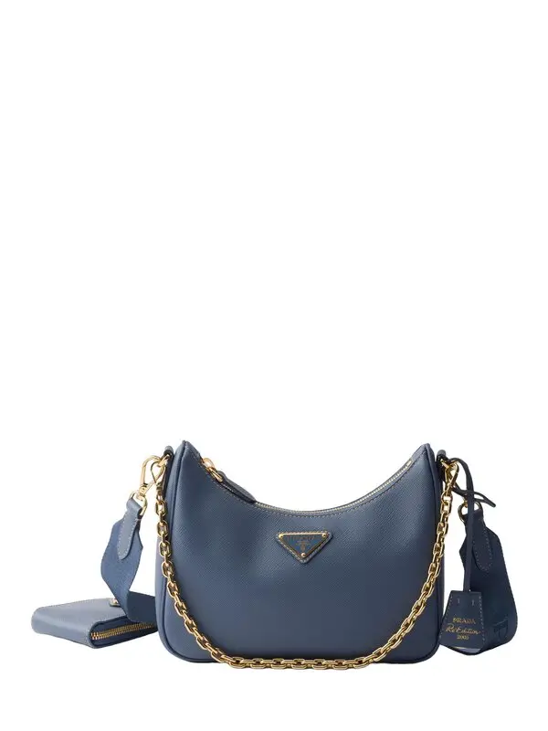 Prada Re-edition 2005 Saffiano Leather Bag - Blue