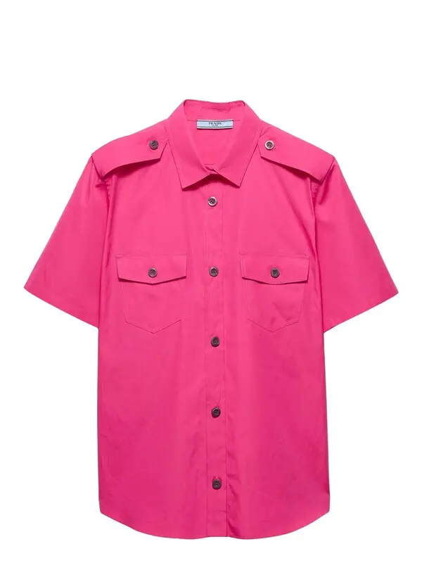 Prada Cotton Poplin Shirt - Pink