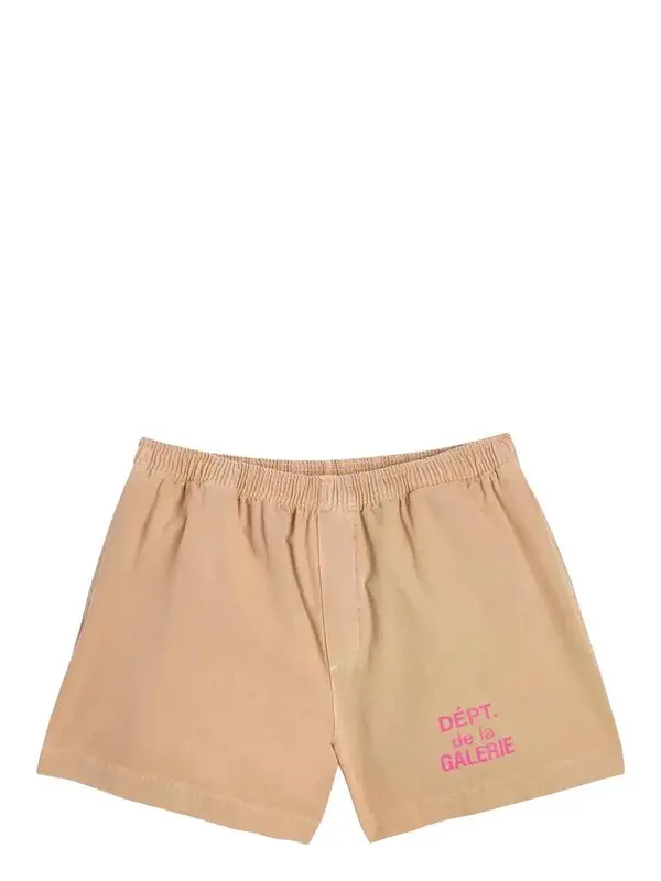 GALLERY DEPT. Logo Detail Track Shorts - Neutrals