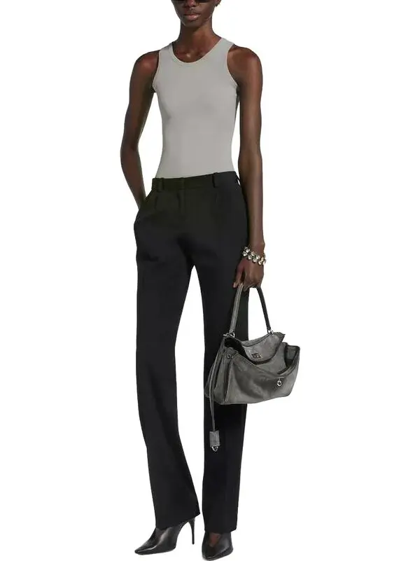 Balenciaga Turn-lock-fastening Shoulder Bag - Grey