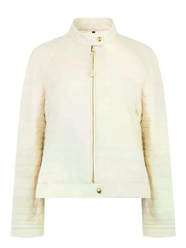 Moncler Aubrieta Geometric-quilted Puffer Jacket - Neutrals