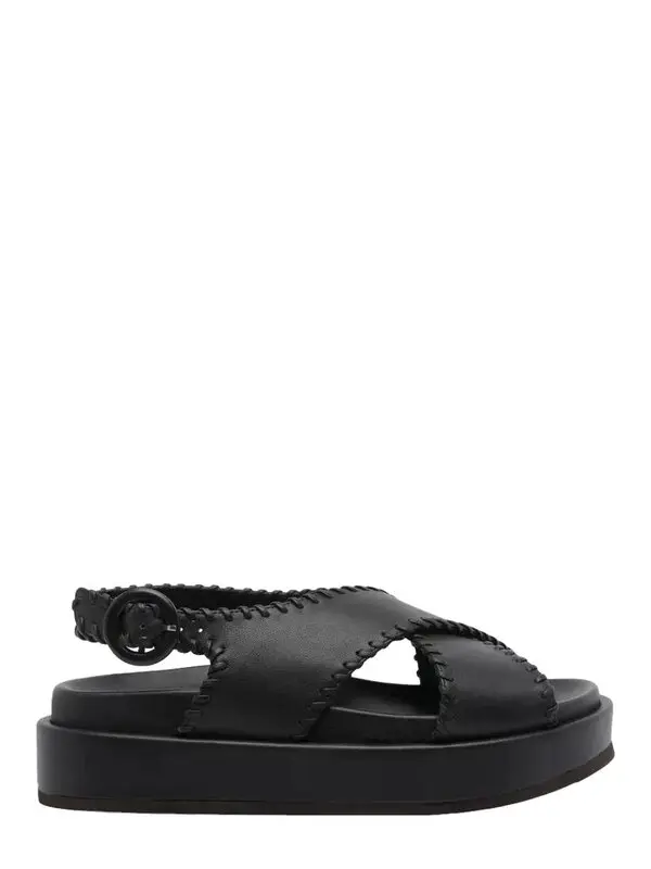 PALOMA BARCELO Open-toe Buckle-fastening Sandals - Black