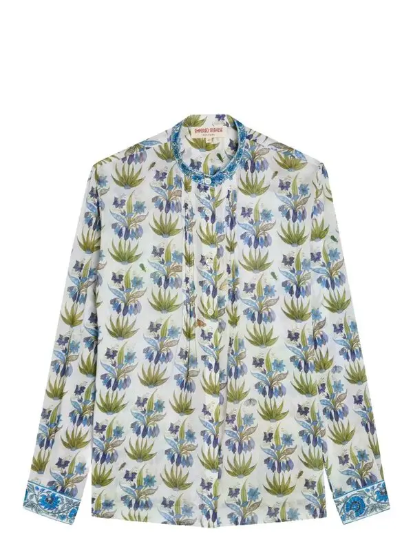 EMPORIO SIRENUSE Chiara Flower-print Shirt - White