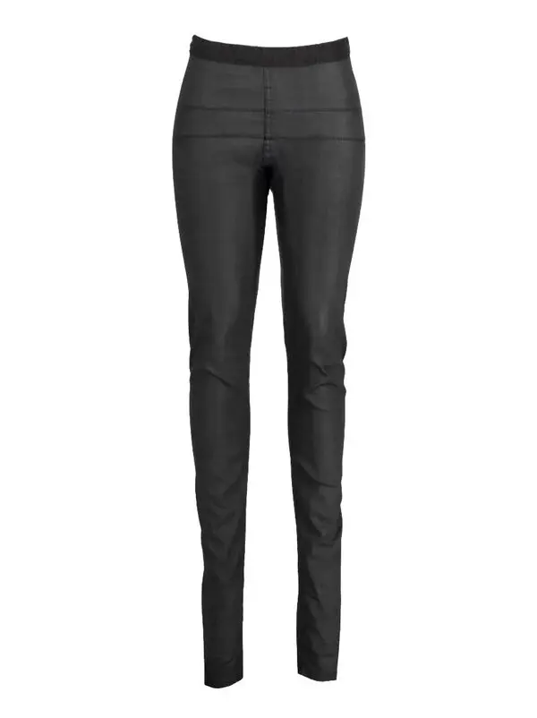 Rick Owens Plinth Runway Leather Leggings - Black