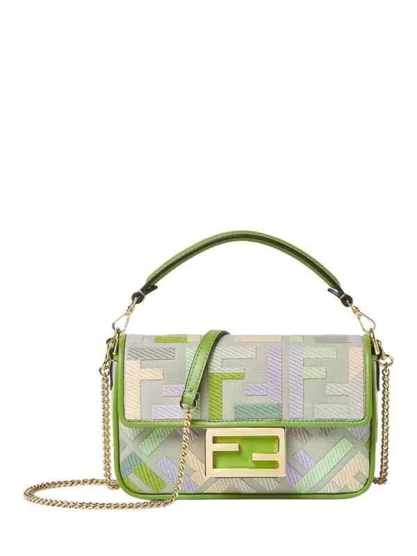 Fendi Mini Baguette Tote - Green