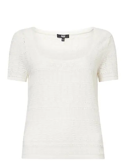 Paige Etoile Round-neck Knitted Top - Ivory