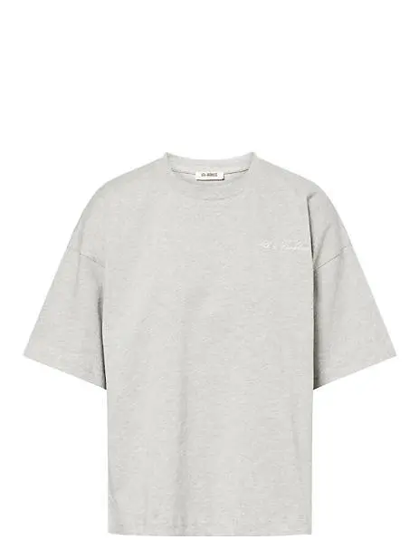 4TH & RECKLESS Kurzon Logo-embroidered Cotton T-shirt - Grey