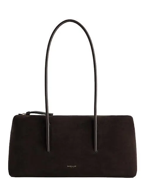 DEMELLIER Stockholm Suede Shoulder Bag - Dk Choc/dk Choc