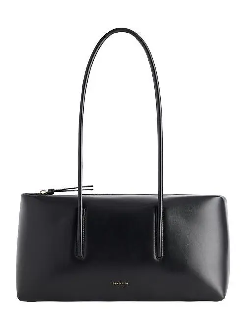 DEMELLIER Stockholm Leather Shoulder Bag - Black