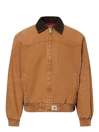 Carhartt Work In Progress Santa Fe Zip-up Cotton Canvas Jacket - Hamilton Brown / Tobacco