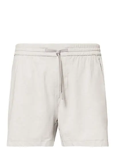 Lululemon Relaxed-fit Cotton-jersey Shorts - Htherd Vapor/silvr Drp