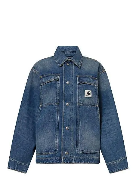 Carhartt Work In Progress Arctic Patch-pocket Denim Jacket - Blue