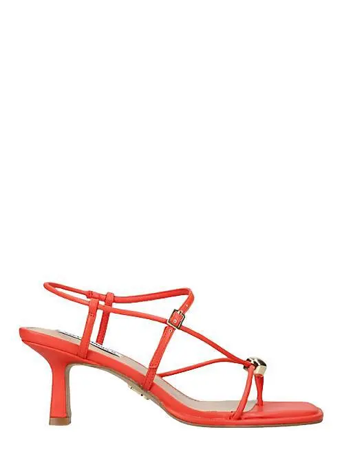 Steve Madden Jackpot Faux-leather Heeled Sandals - Red