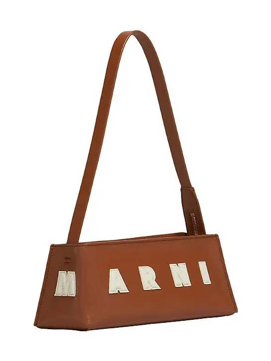 Marni Museo Leather Baguette Shoulder Bag - Zo722