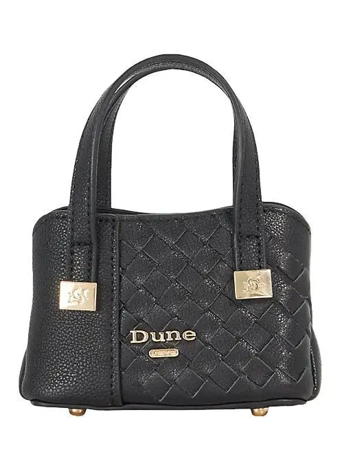 DUNE Extra-small Faux-leather Tote - Black Plain Synthetic