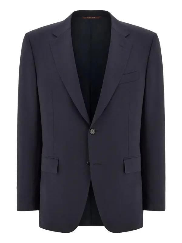 Canali Pure Wool Blazer - Blue