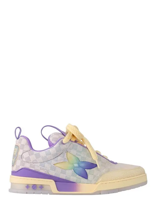 LOUIS VUITTON Skate Sneaker Gradient Damier Denim - Purple