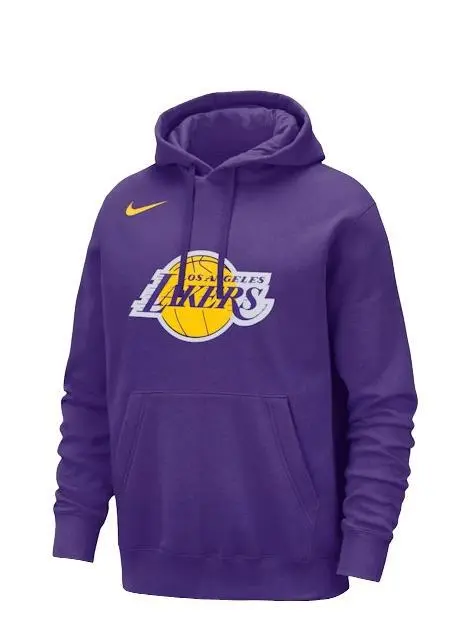 Nike Nba Los Angeles Lakers Club Hoodie - Purple