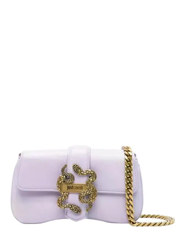Just Cavalli Snake-detail Chain-strap Cross Body Bag - Purple