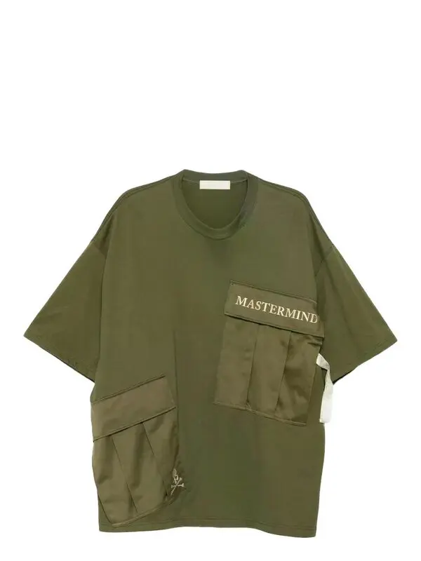MASTERMIND WORLD Logo-embroidered T-shirt - Green
