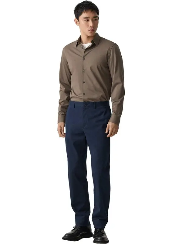 Theory Zaine Pant In Moonsoft Cotton - Baltic