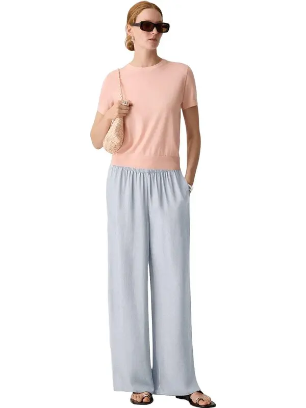 Theory Vented Pull-on Pant - Pastel Grey
