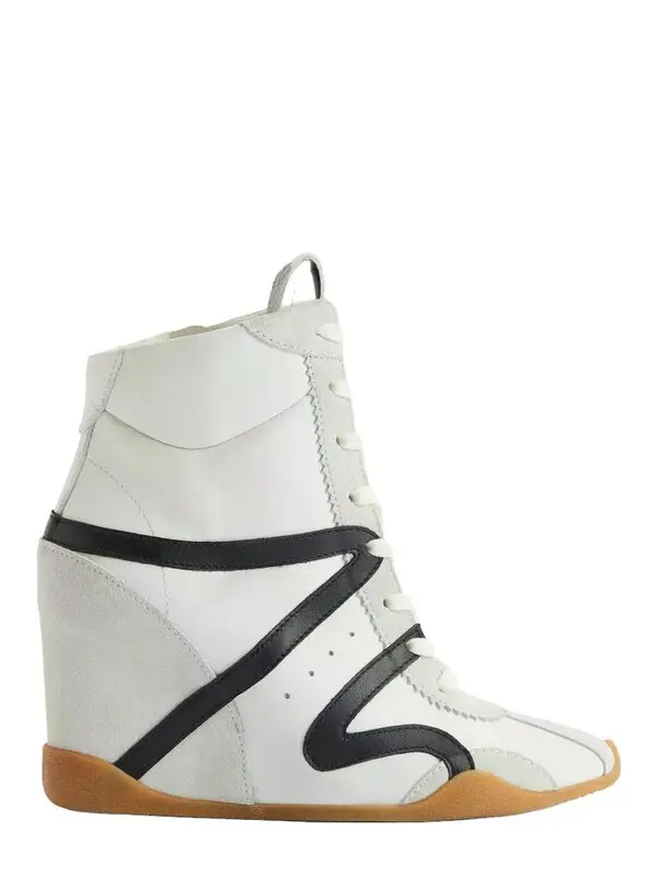 GIUSEPPE ZANOTTI Top Wedge Lace-up Sneakers - Grey