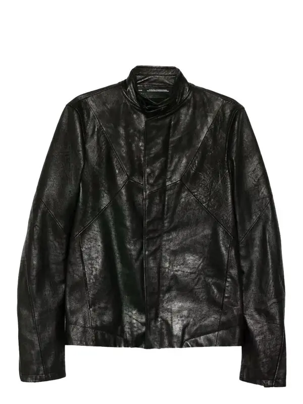 JULIUS Prism Leather Jacket - Black