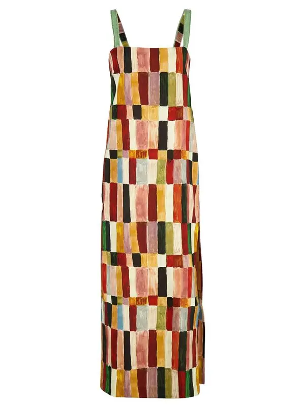 ALEMAIS Marjorelle Print Slip Midi Dress - Multicolour