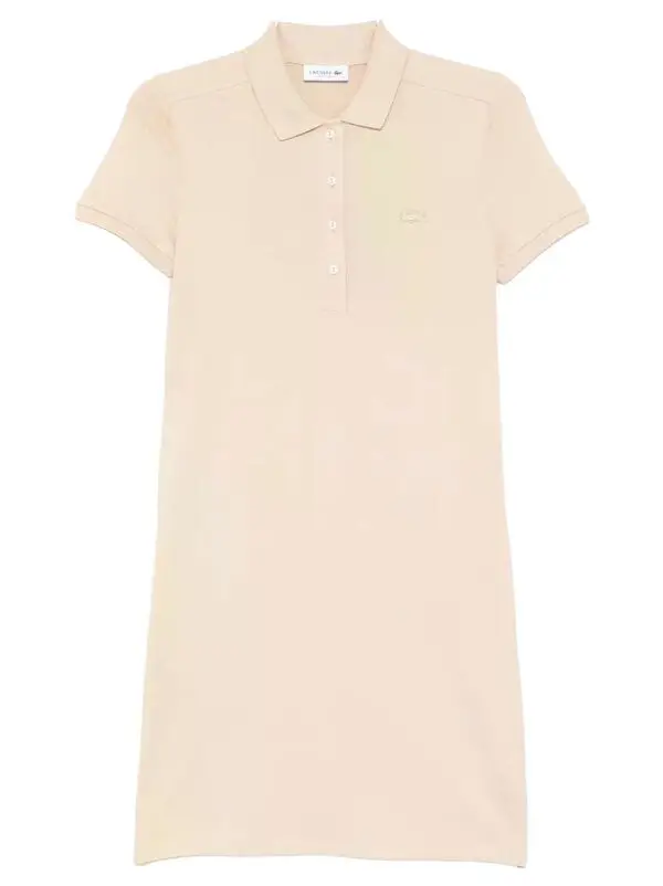 Lacoste Polo Shirt Dress - Neutrals
