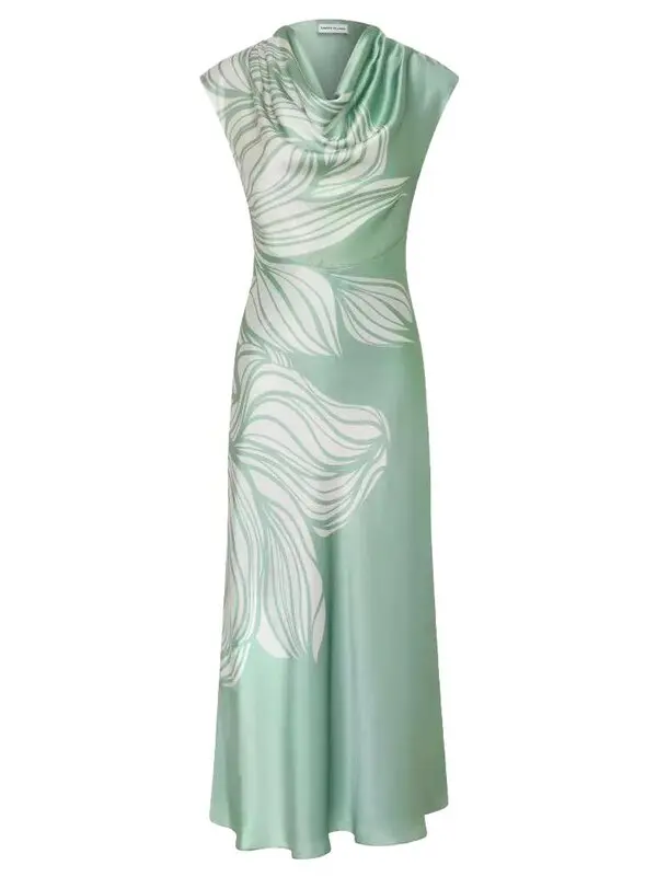 Rebecca Vallance Floral-print Midi Dress - Green