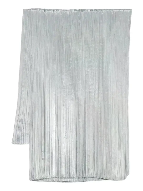 Issey Miyake Pleated Poncho - Grey