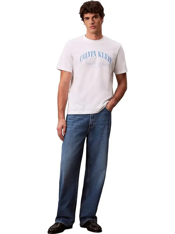 Calvin Klein Heritage Classic Terry Relaxed T-shirt - Bright White