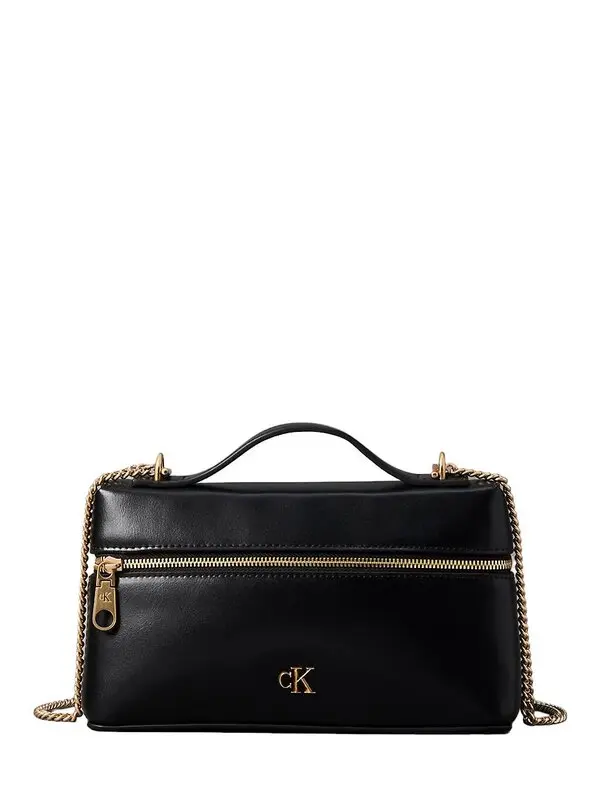 Calvin Klein Monogram Chain Beauty Case - Black