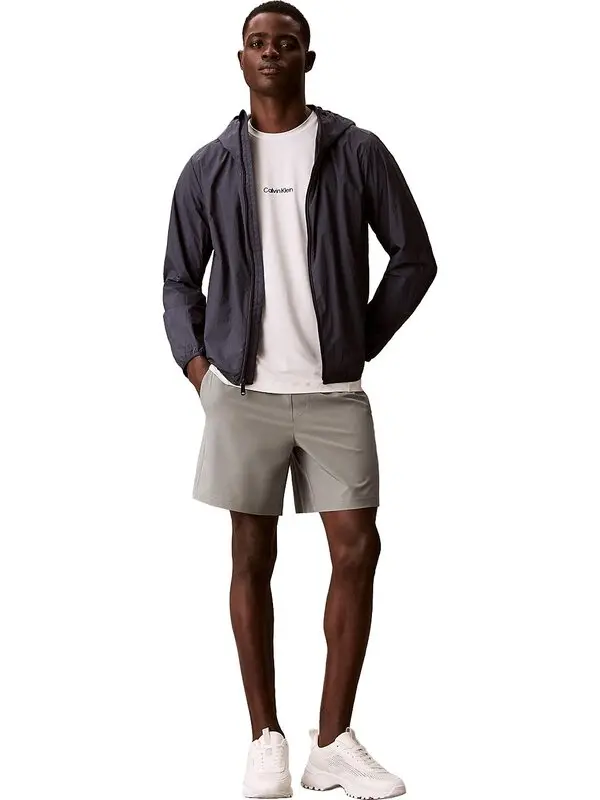 Calvin Klein Graphic Monogram Woven Shorts - Winter Grey
