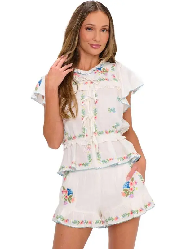 Show Me Your Mumu Romey Top - Wild Meadow Embroidery
