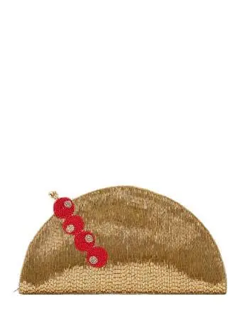 SIMONMILLER Beaded Lune Clutch - Old Fashioned
