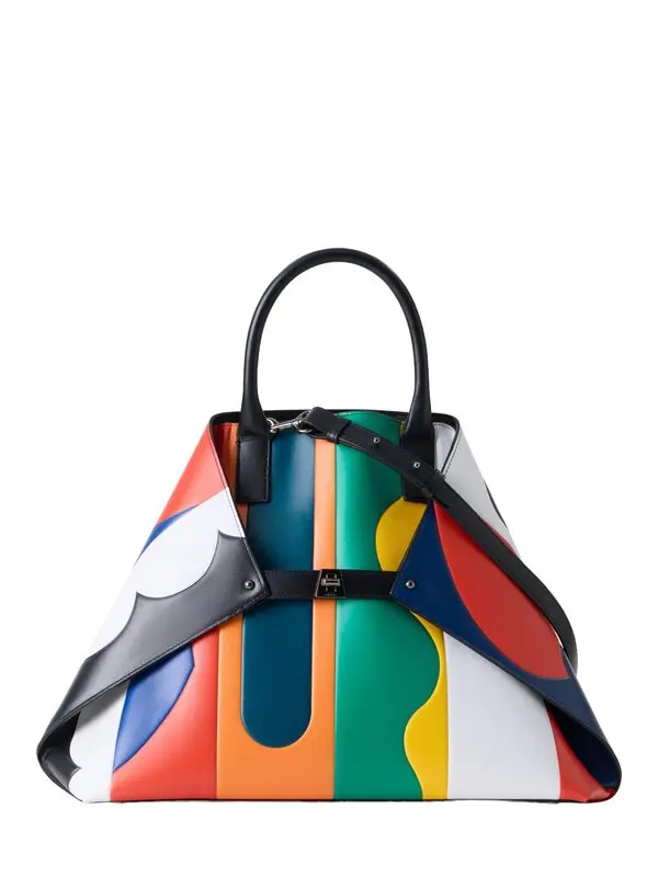 Akris Small Ai Leather Convertible Tote - Multicolor