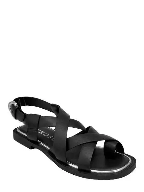 Aerosoles Toe-loop Sandal - Black Fx Nappa
