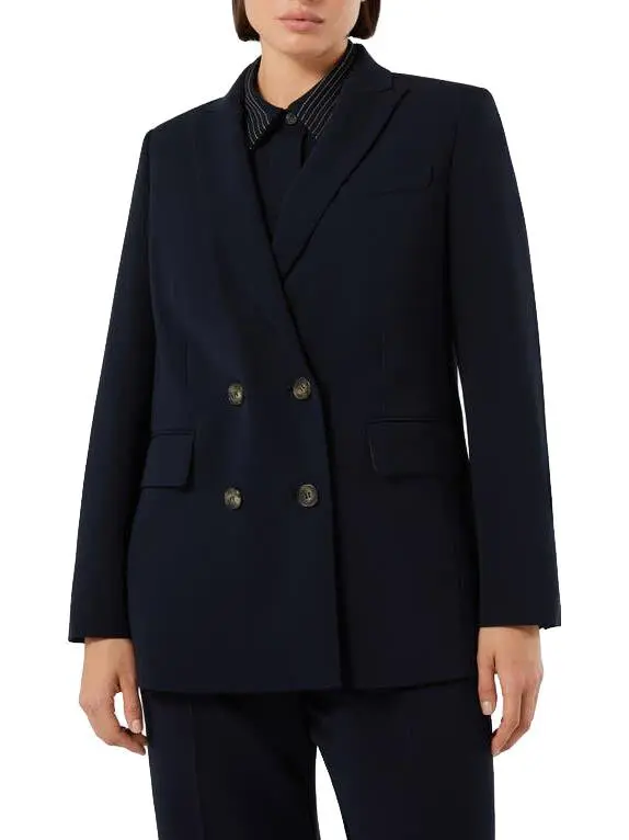 Marina Rinaldi Woven Jacket - Midnight Blue