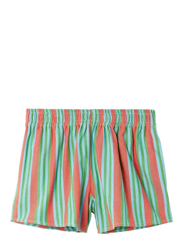 MARRAKSHI LIFE Striped Cotton Shorts - Multi