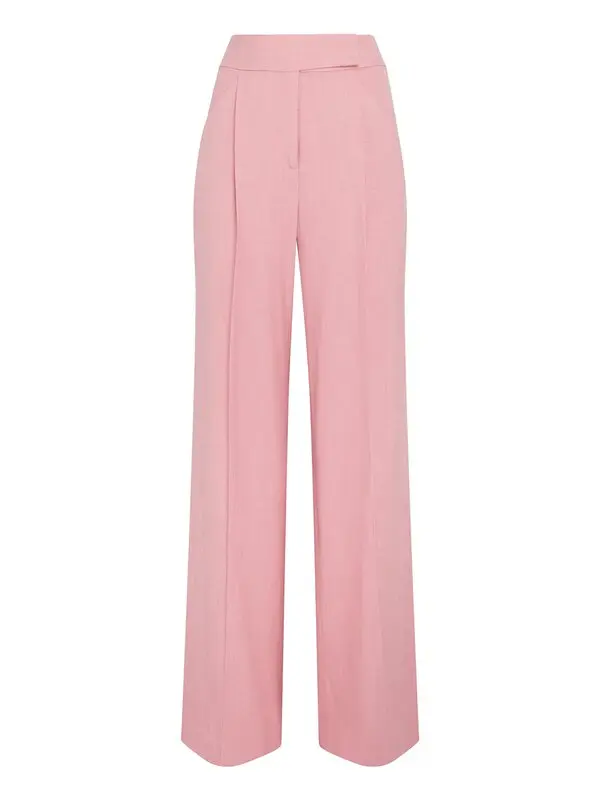 Veronica Beard Marbeau Wide-leg Trousers - Pink