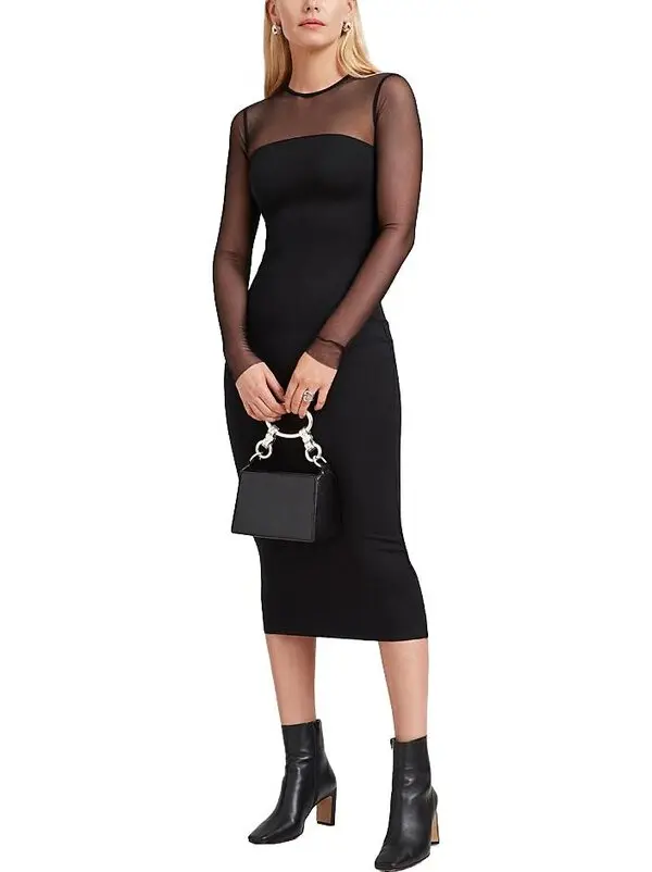 MARCELLA Maite Midi Dress - Black