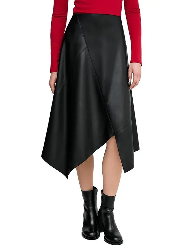 MARCELLA Coralie Leather Skirt - Black