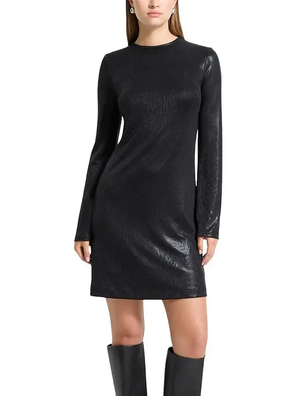 MARCELLA Adya Metallic Dress - Onyx