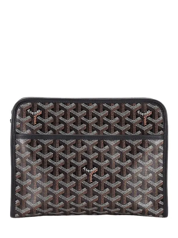GOYARD Mm Jouvence Toiletry Pouch Coated Canvas - Black