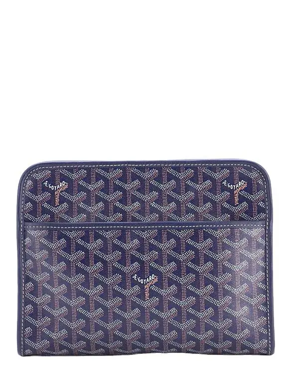 Goyard Mm Jouvence Toiletry Pouch Coated Canvas - Blue