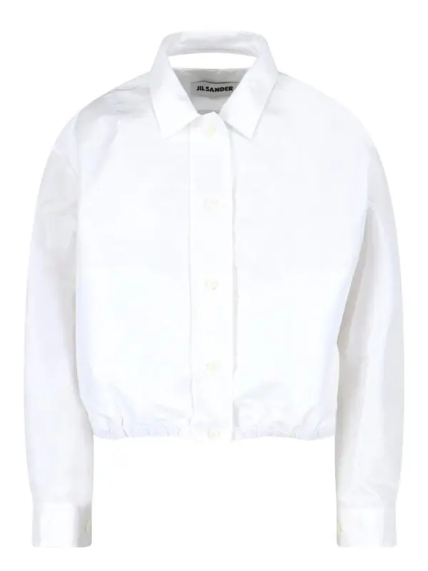 JIL SANDER Technical Faille Jacket - White