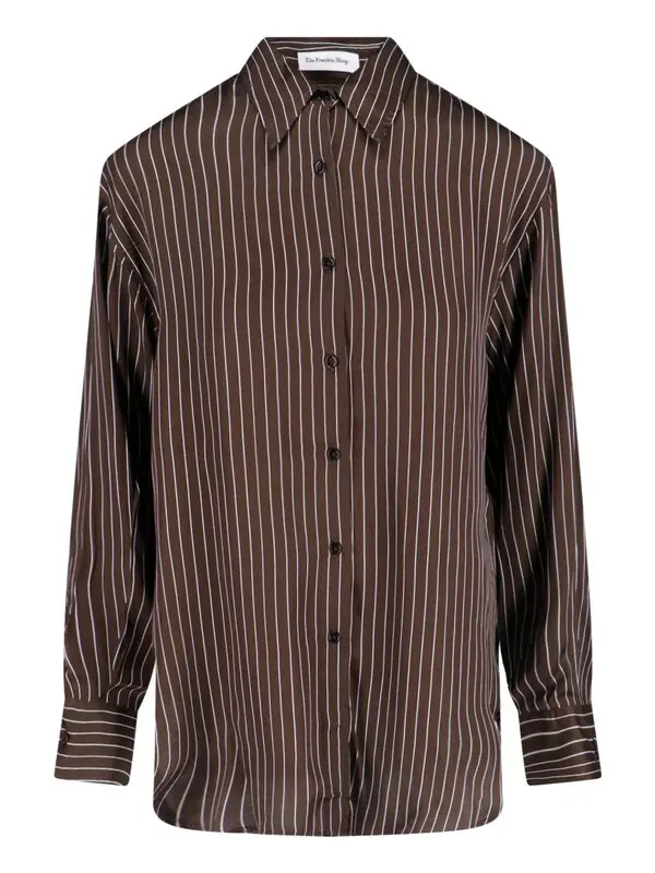 THE FRANKIE SHOP Peri Shirt - Brown