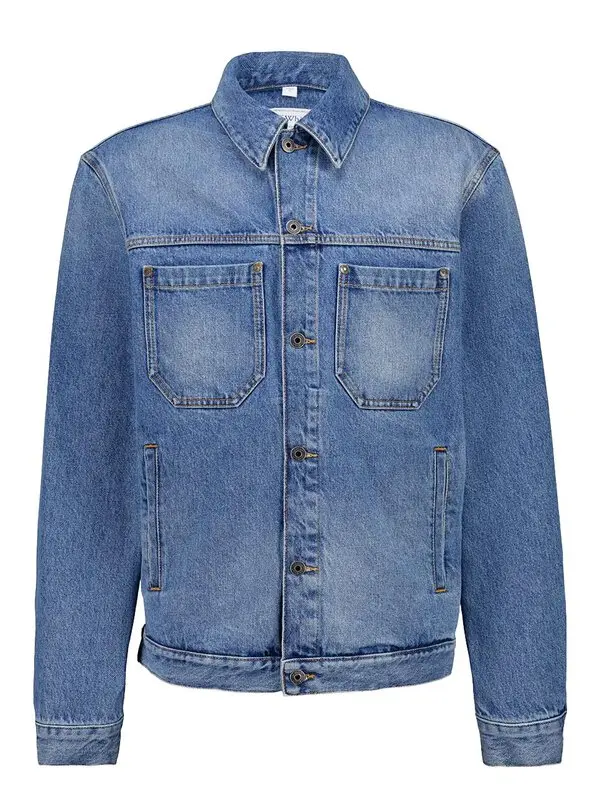 Off-White Half Arrow Skate Denim Jacket - Blue